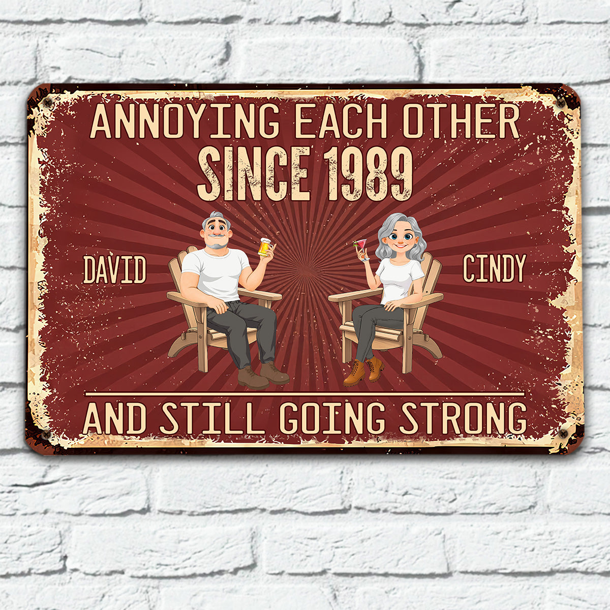 Everlasting Love - Personalized Custom Metal Sign – Kelly Store
